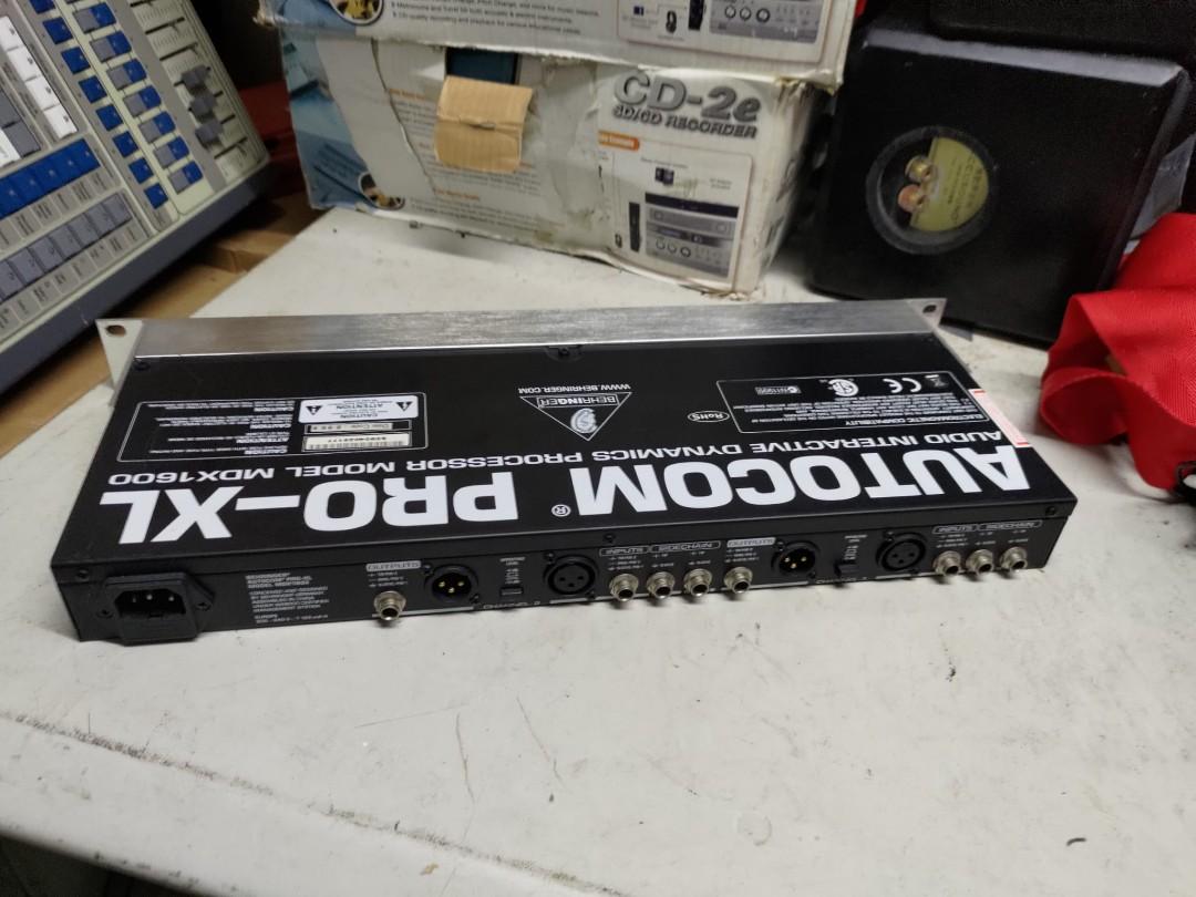 Behringer mdx1600 autocom pro xl compressor, 音響器材, 其他音響配件及設備 - Carousell
