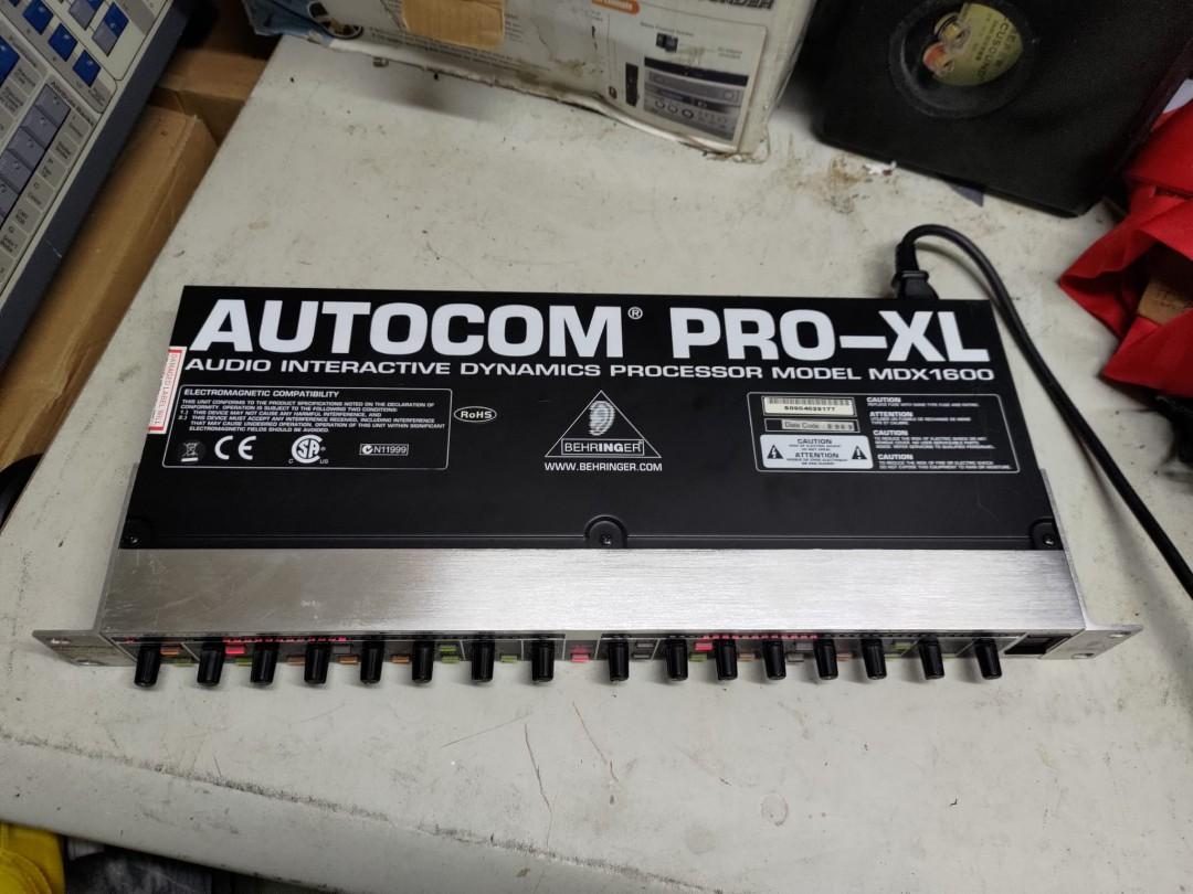 Behringer mdx1600 autocom pro xl compressor, 音響器材, 其他音響配件及設備 - Carousell