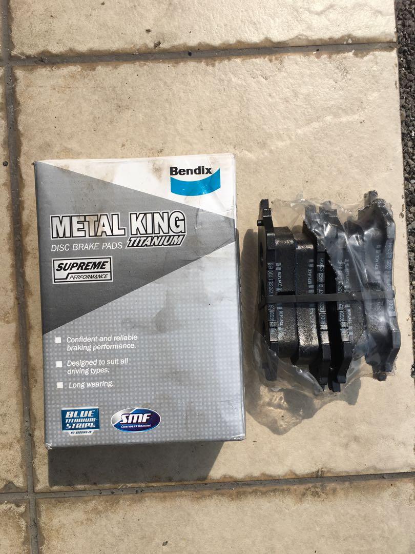 Bendix Metal King Titanium Disc Brake Pad Front for DB2261 - Toyota Vios NCP150 J/E Spec (Rear ...