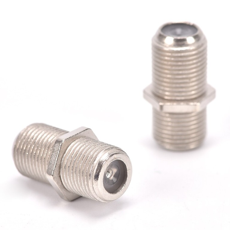 F Type RG6 Coaxial Cable F Type Coupler Adapter Connector Female F/F ...