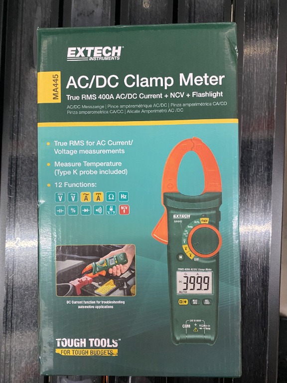 BNIB Extech Instruments MA445 400A AC/DC Clamp Meter, Computers & Tech, Office & Business ...
