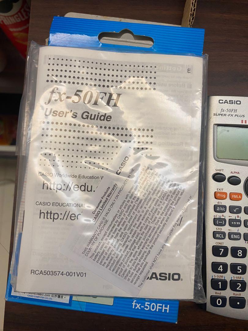 Casio 計算機 DSE 計數機 fx-50FH, 電腦＆科技, 商務用科技產品 - Carousell
