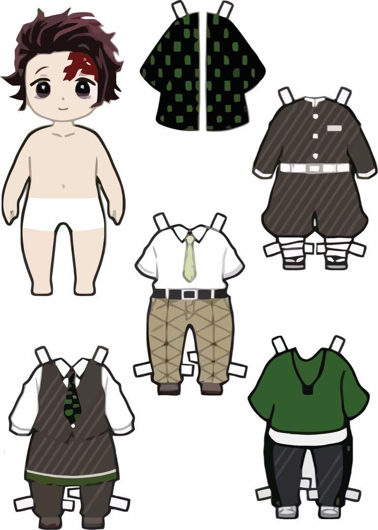 Demon Slayer Paper Doll on Carousell