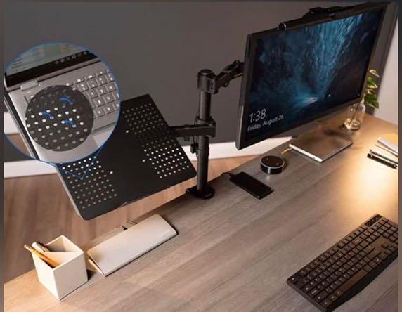 Desktop Arm (Monitor and laptop), Computers & Tech, Parts & Accessories ...