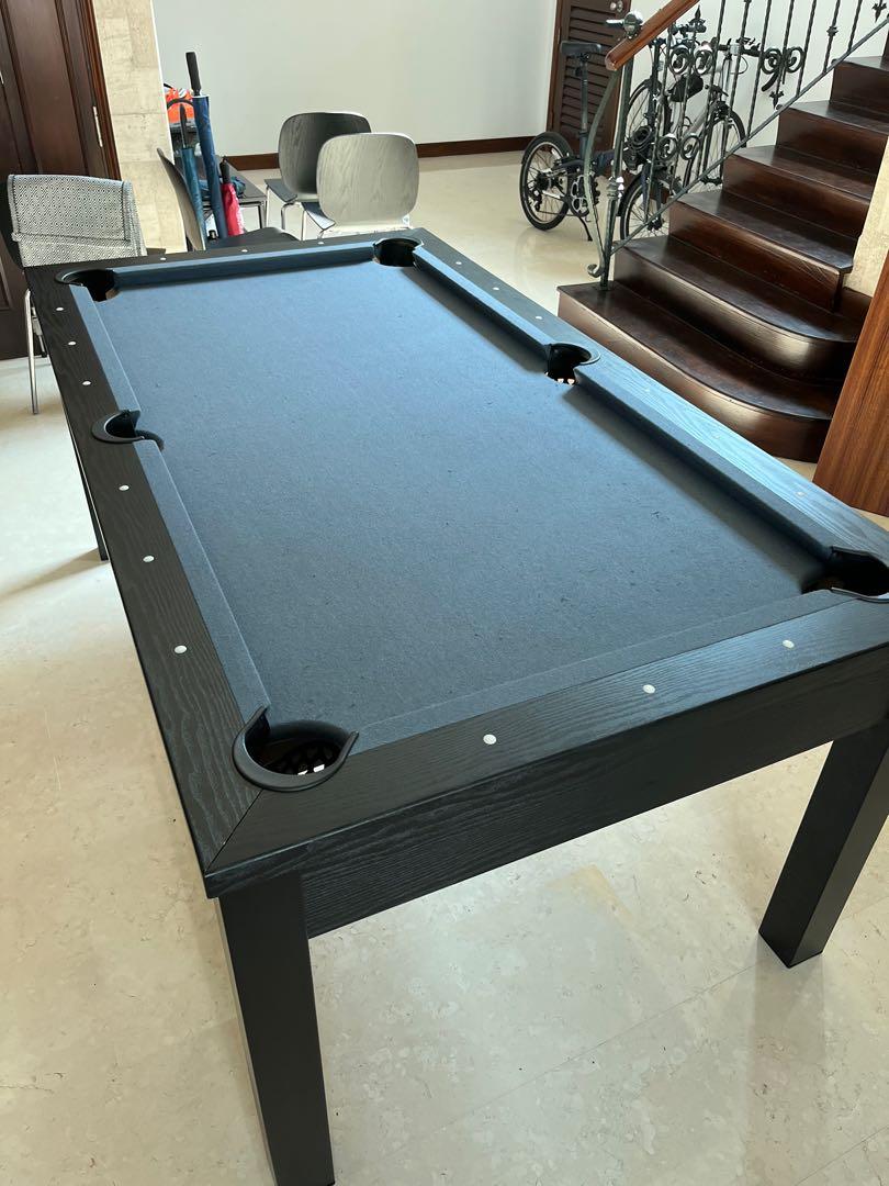 Dining table that converts to a 6ft pool table, Furniture & Home Living ...