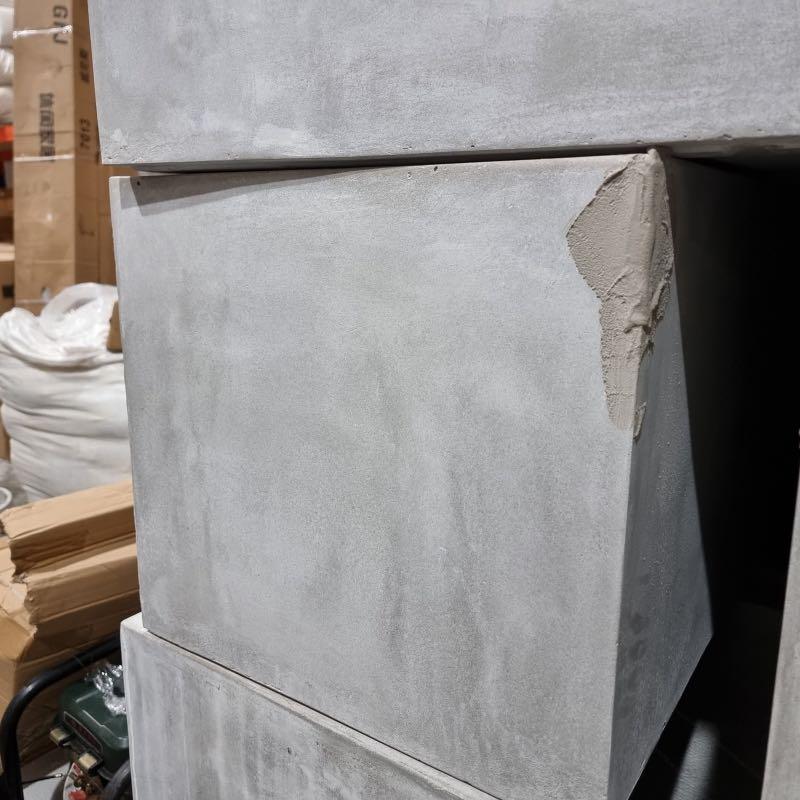 XL long planter Pot cement industrial theme, Furniture & Home Living ...