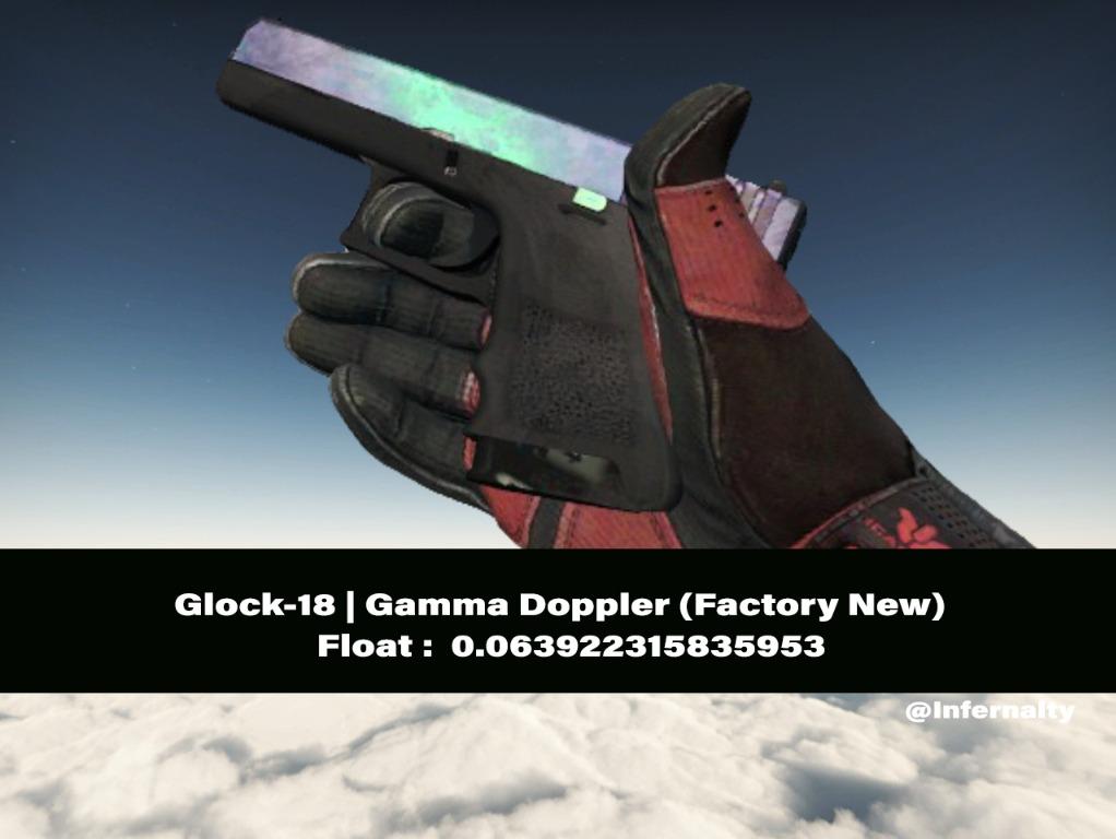 Glock-18 Gamma Doppler Phase 1 FN CSGO SKINS KNIVES, Video Gaming ...