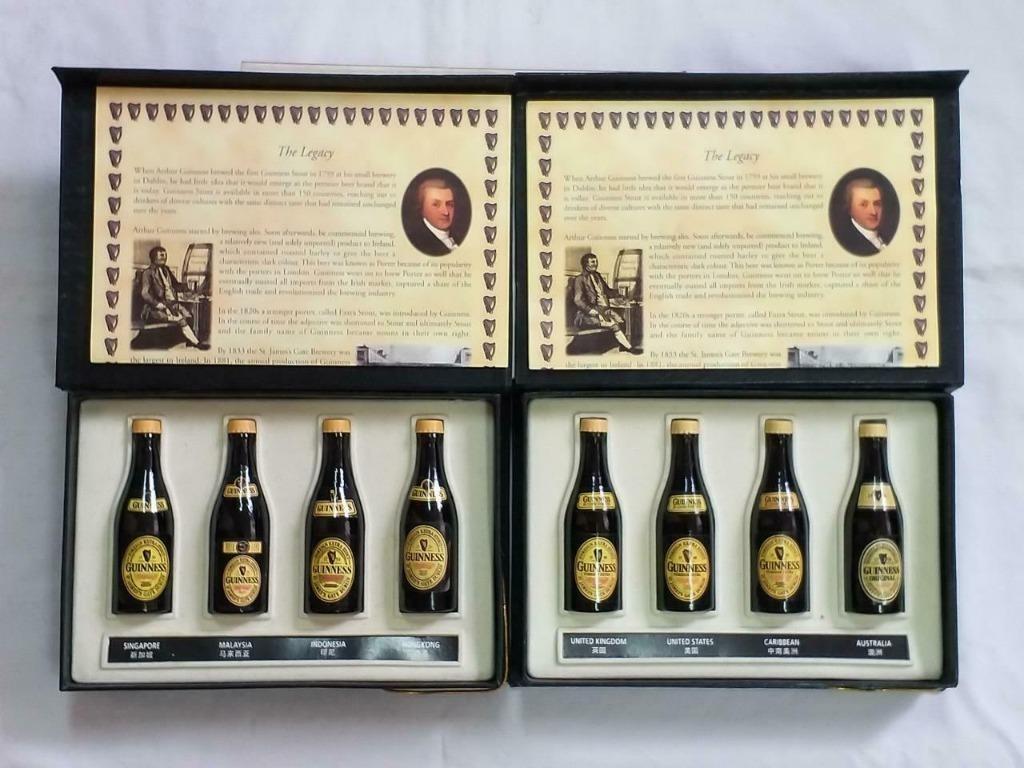 Guinness Collectibles Miniature Glass Bottles Sets, Hobbies & Toys ...