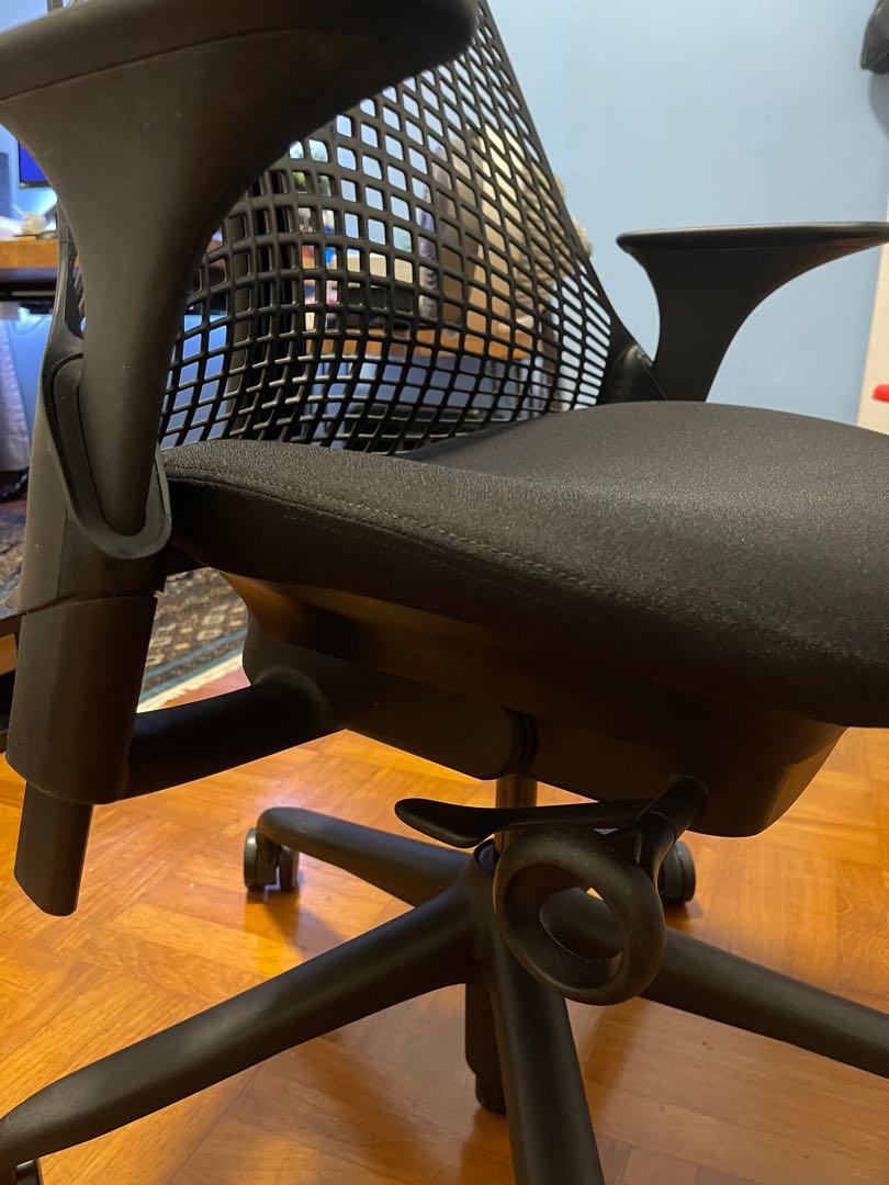 Herman Miller Sayl Chair with FREE seat cover, Furniture & Home Living ...