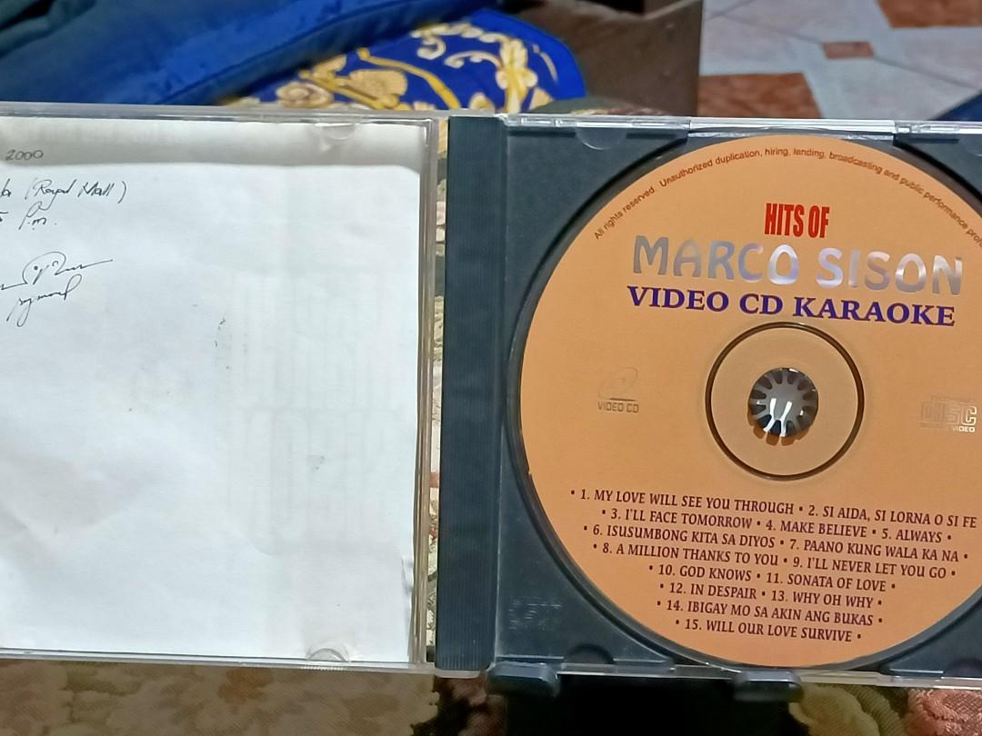 Hits of Marco Sison Video CD Karaoke, Hobbies & Toys, Music & Media ...