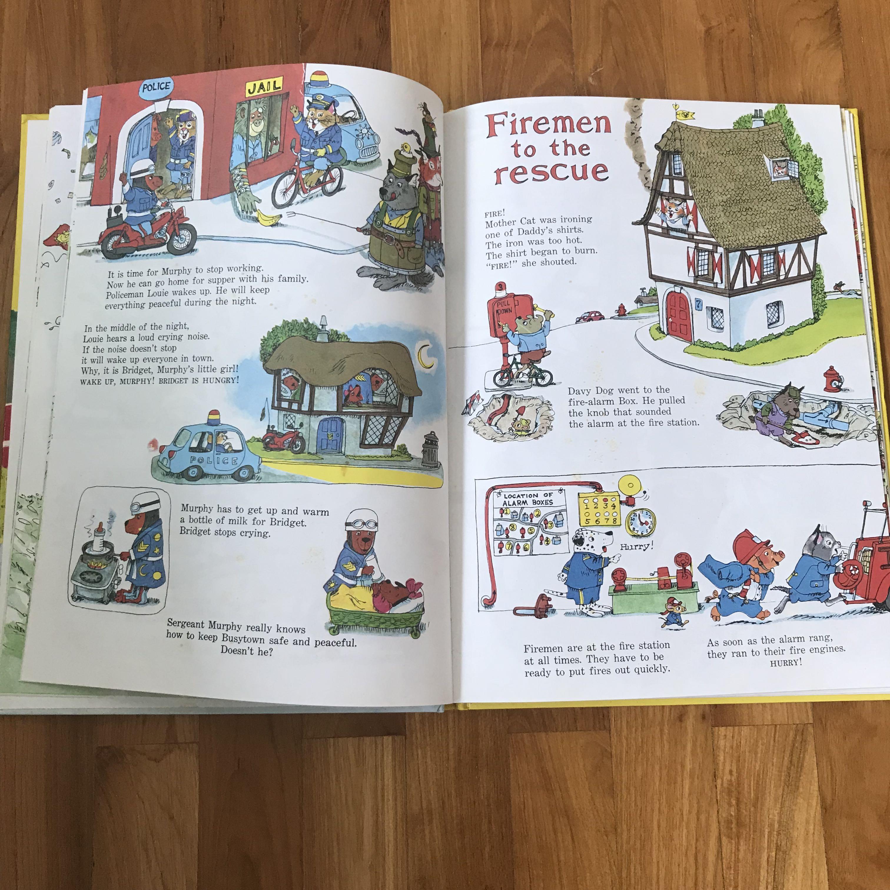 Large-sized hardcover Richard Scarry busytown books picture books ...