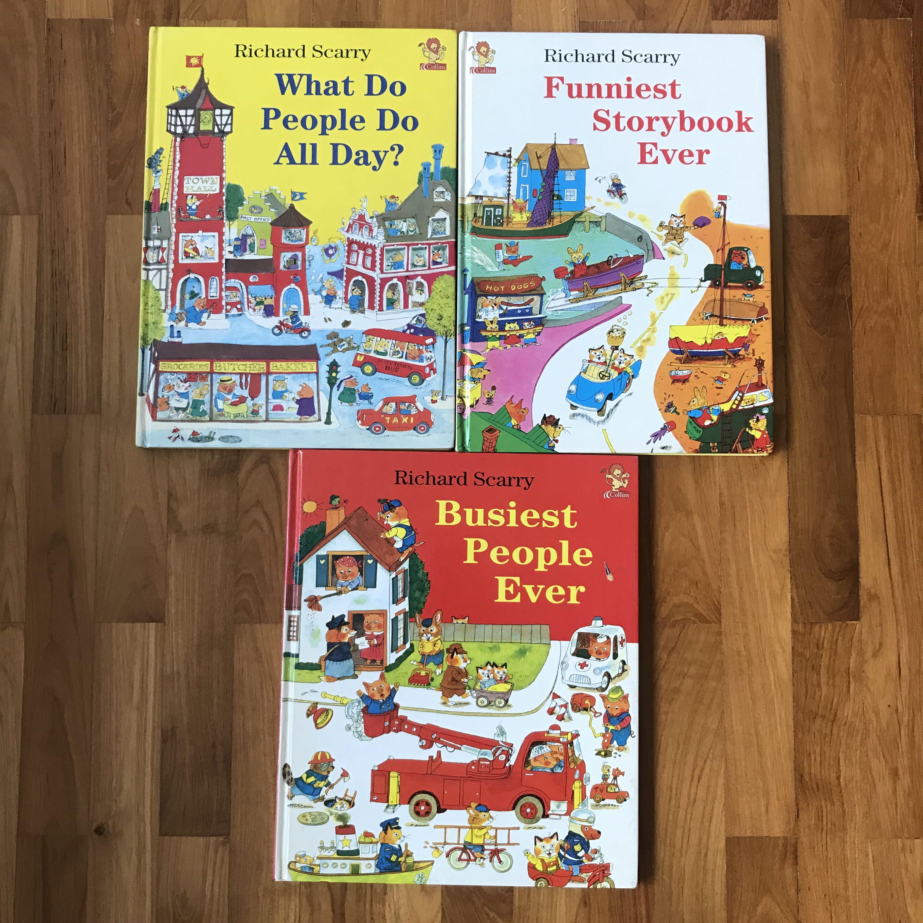 Large-sized hardcover Richard Scarry busytown books picture books ...