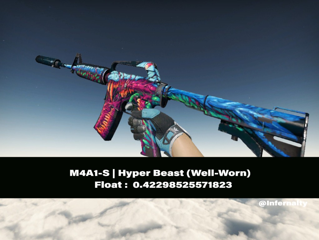 M4A1-S Hyper Beast WW CSGO SKINS KNIVES, Video Gaming, Gaming ...
