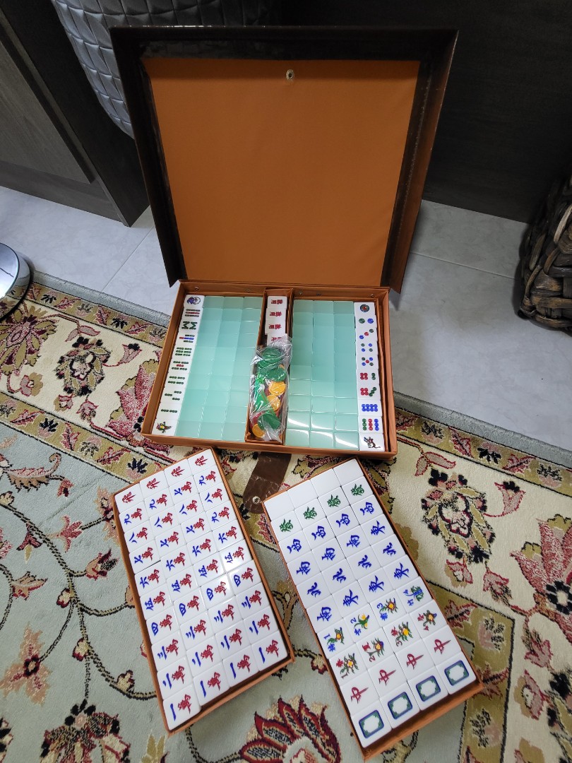 New Mahjong Set - Tiffany Color, Hobbies & Toys, Toys & Games on Carousell
