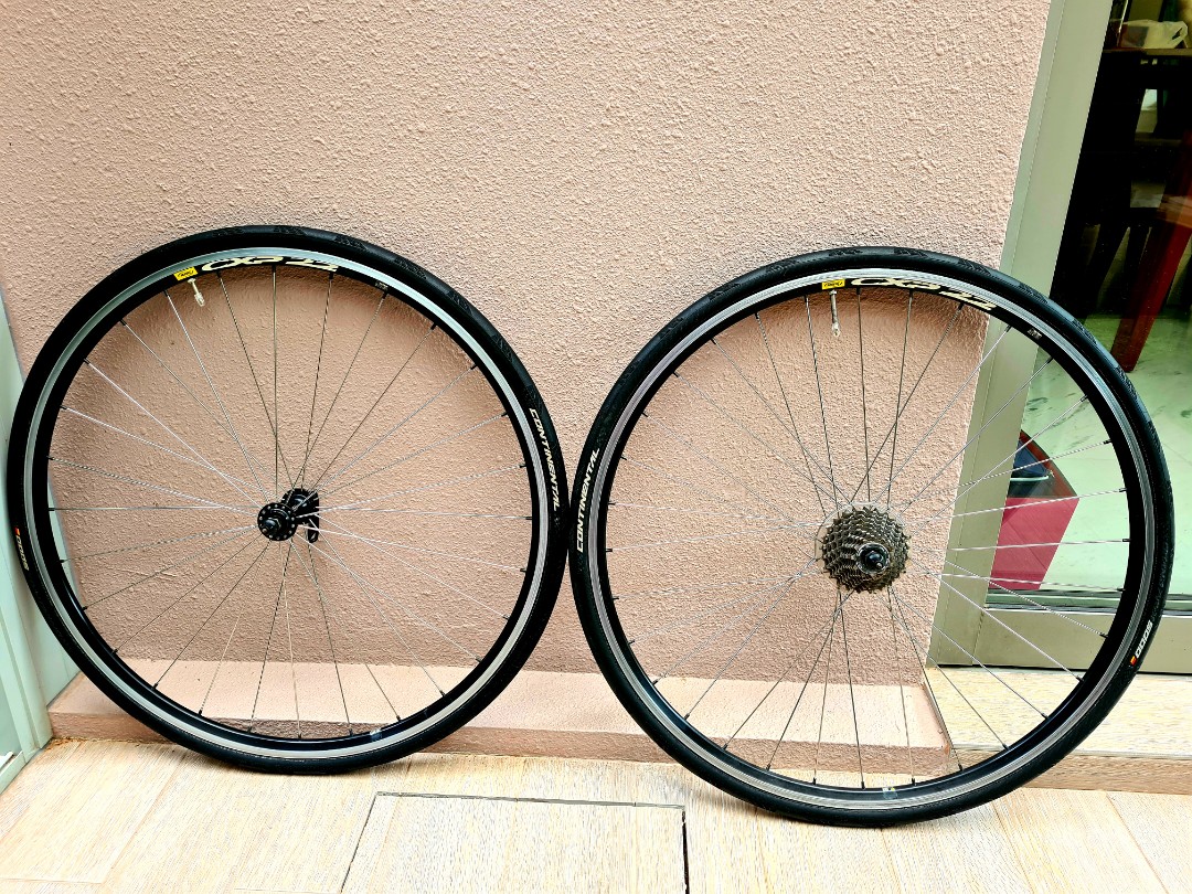Mavic CXP22 aluminium wheelset & Continental GP5000 tyres, Sports ...