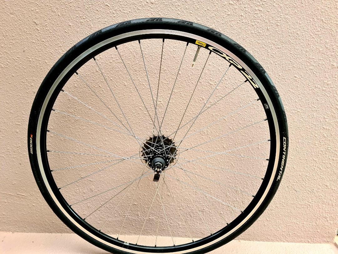 Mavic CXP22 aluminium wheelset & Continental GP5000 tyres, Sports ...