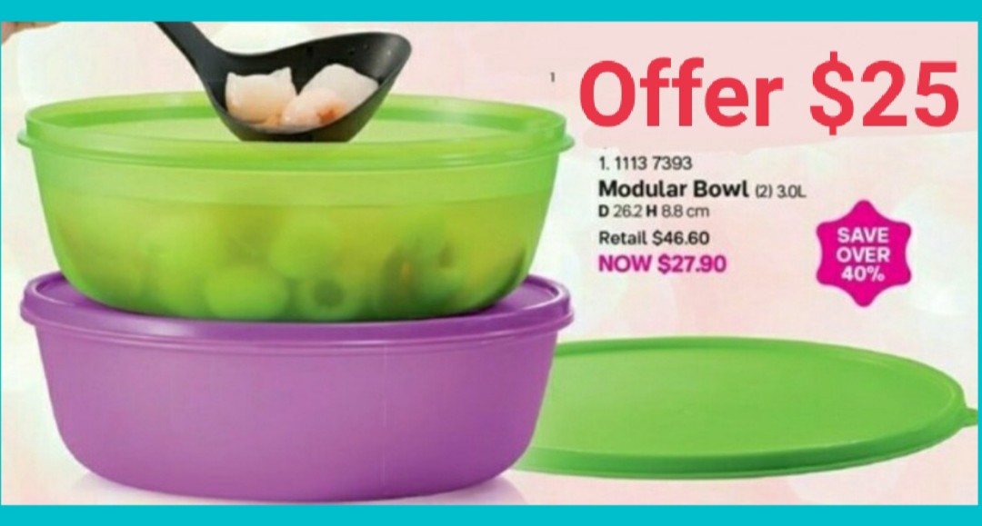 Modular Bowl (2) 3L, Furniture & Home Living, Kitchenware & Tableware ...