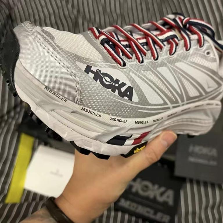 Moncler x HOKA One One Mafate Speed 2 專業跑步鞋霧霾灰, 男裝 Moncler x HOKA One One Mafate Speed 2 專業跑步鞋霧霾灰, 男裝