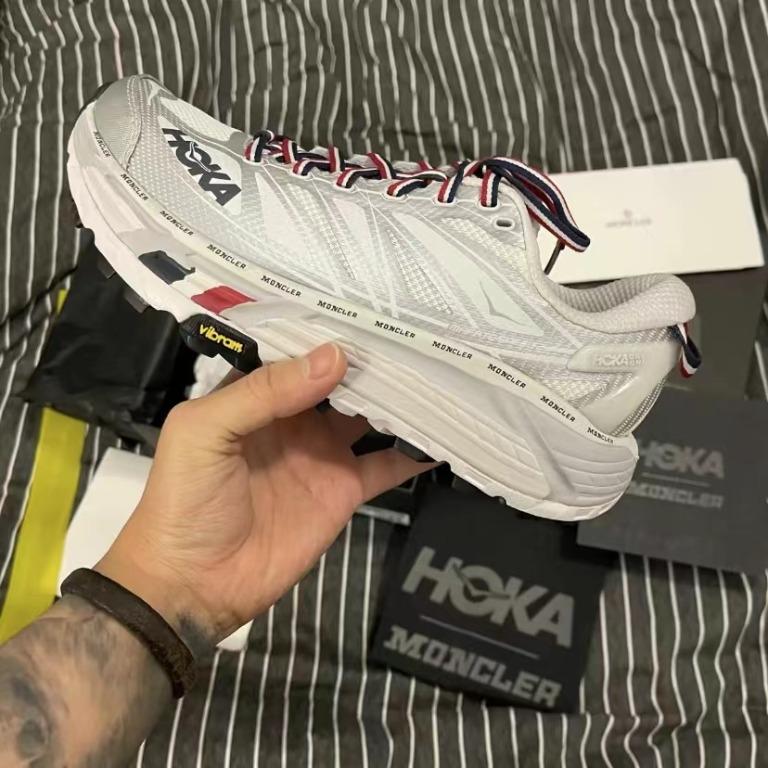 Moncler x HOKA One One Mafate Speed 2 專業跑步鞋霧霾灰, 男裝 Moncler x HOKA One One Mafate Speed 2 專業跑步鞋霧霾灰, 男裝