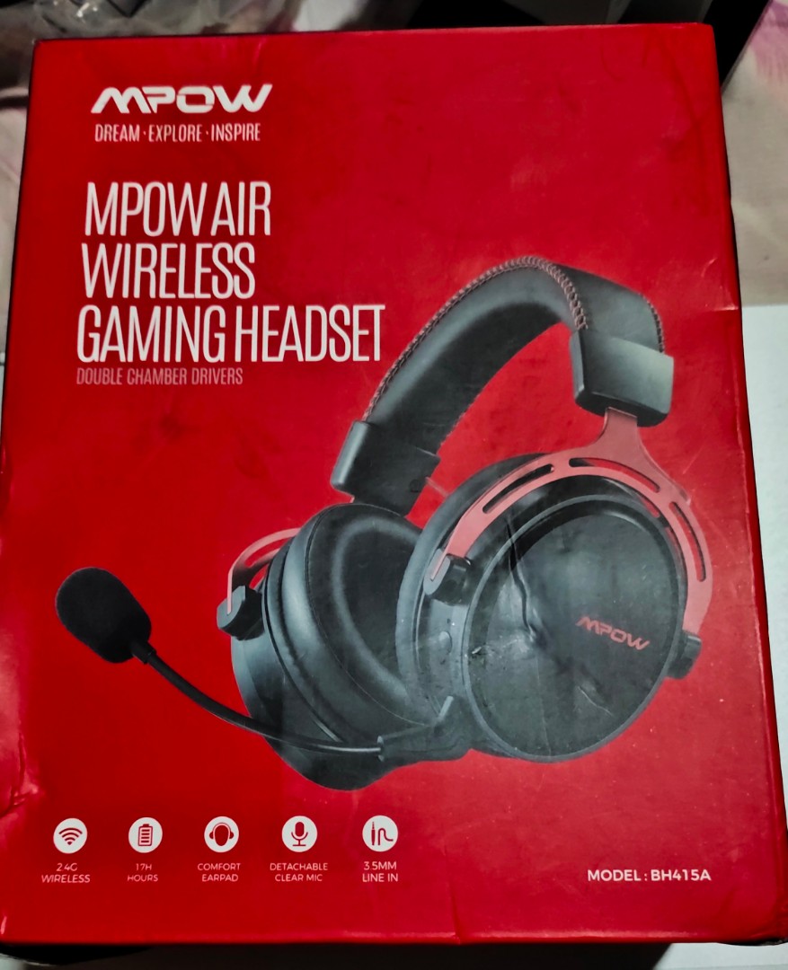 Mpow Air Wireless Gaming Headset, Audio, Headphones & Headsets on Carousell