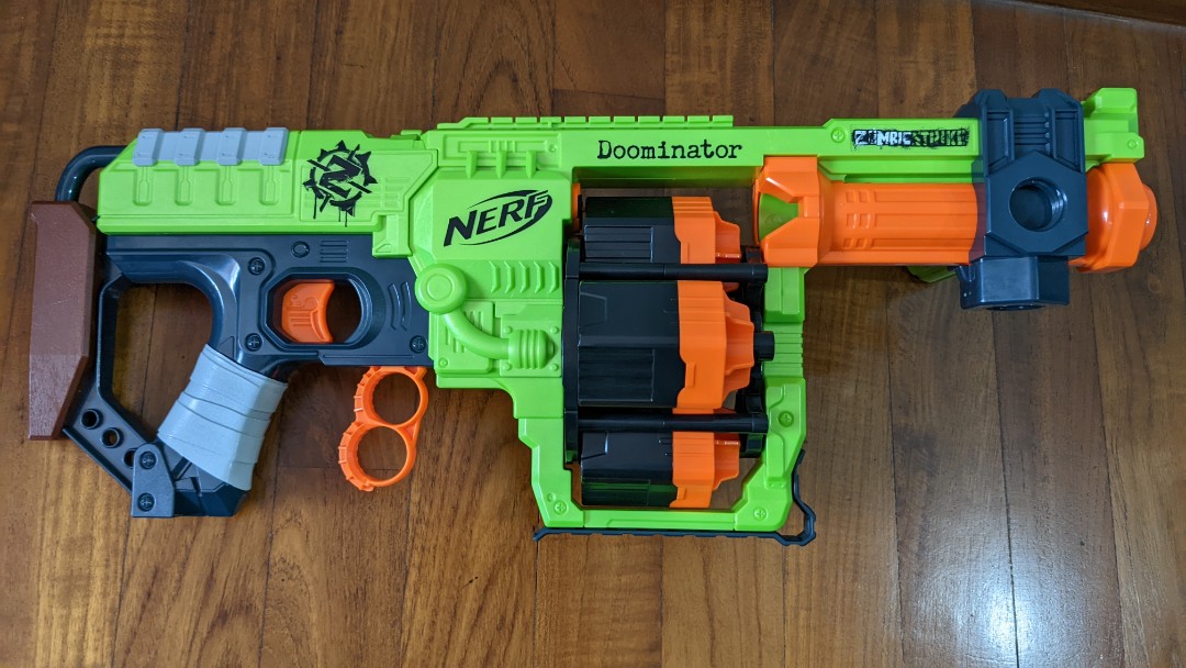 Nerf Zombiestrike Doominator, Hobbies & Toys, Toys & Games on Carousell