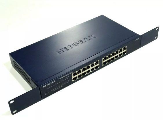 NETGEAR JGS524 V2 ProSafe 24-Port Gigabit Rackmount Switch, Computers ...