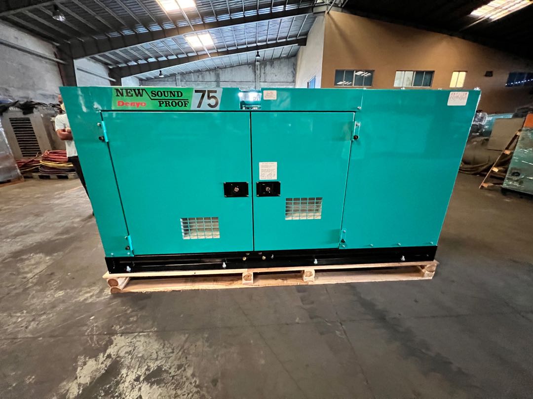 New Denyo 75kva SoundProof Diesel Generator, Commercial & Industrial ...