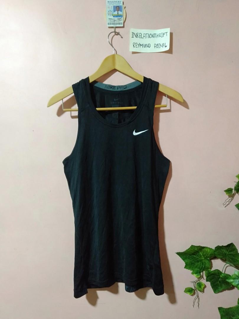 Nike Pro Sando Black, Men's Fashion, Activewear on Carousell