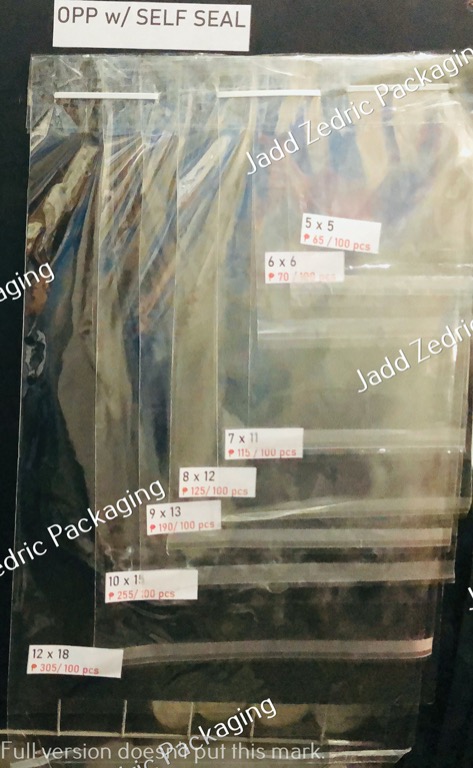 OPP WITH ADHESIVE BEST FOR INVITATIONS, COOKIES, PASTRIES AND PAPERS ...