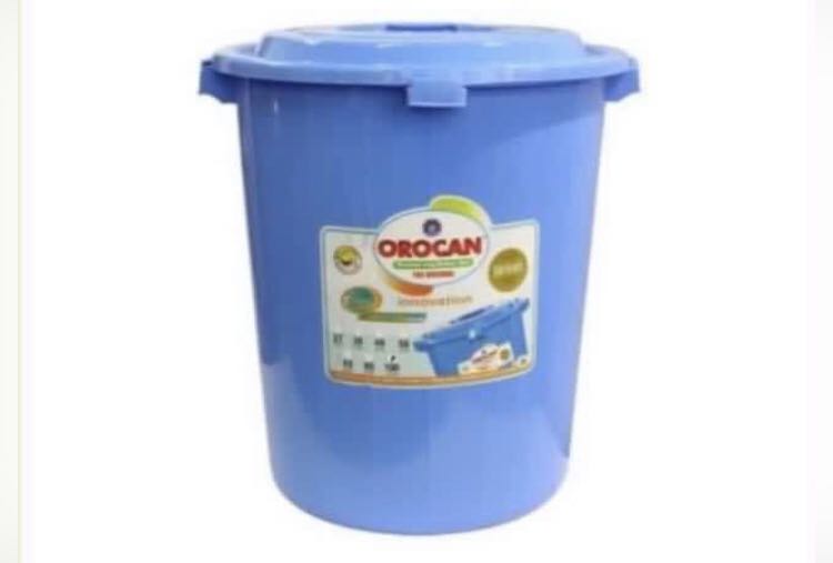 Orocan plastic utility can with lid, Furniture & Home Living, Bathroom ...