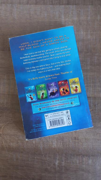 Percy Jackson And The Lightning Theif By Rick Riordian Hobbies And Toys