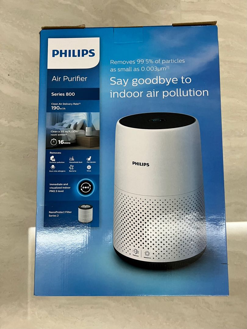 Philips 800 Series Air Purifier 800, AC0820/30, TV & Home Appliances ...