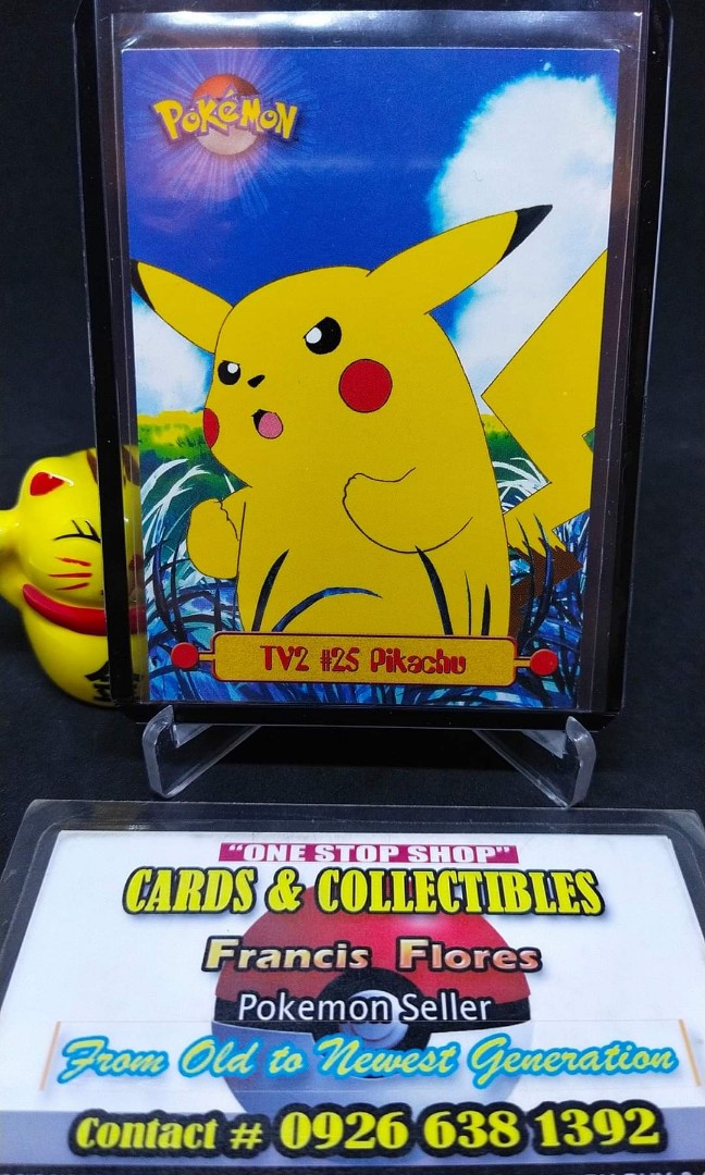 Pokemon Card - #25 PIKACHU (TOPPS TV 2) YEAR 1999, Hobbies & Toys, Toys ...