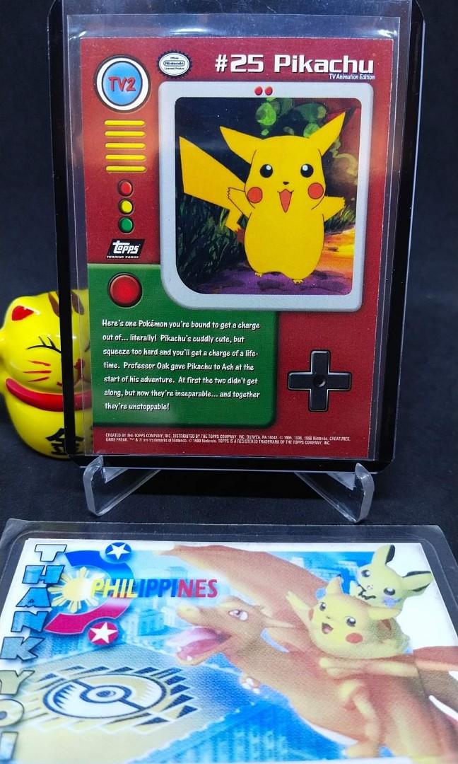 Pokemon Card - #25 PIKACHU (TOPPS TV 2) YEAR 1999, Hobbies & Toys, Toys ...