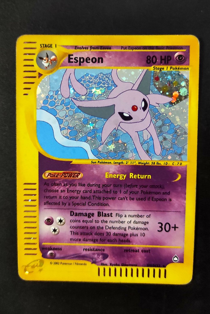 Pokemon Espeon Aquapolis Holo Rare Vintage, Hobbies & Toys, Toys ...