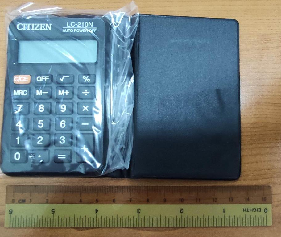 Portable, Slim Calculator, 8-Digits, LC-210N (With flip case ...