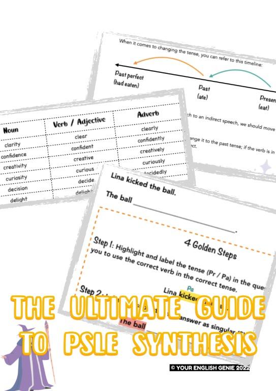 PSLE Synthesis Guide / Notes + Practice Questions (Primary English ...
