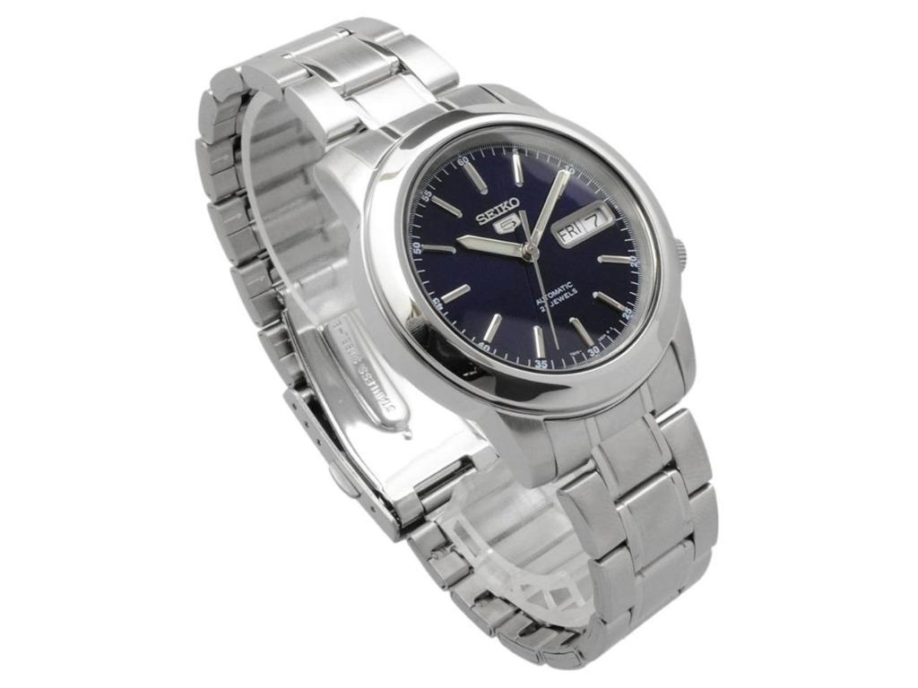 Seiko 5 Blue Dial Stainless Steel Automatic Watch SNKE51, Luxury ...