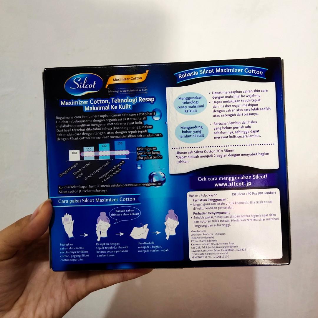 Silcot Maximizer Cotton 40pcs - Kapas Kecantikan Unicharm, Kesehatan ...