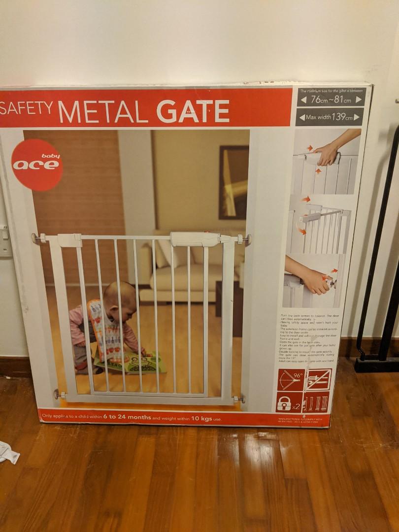 Stylish White Safety Gate, Babies & Kids, Baby Nursery & Kids Furniture ...