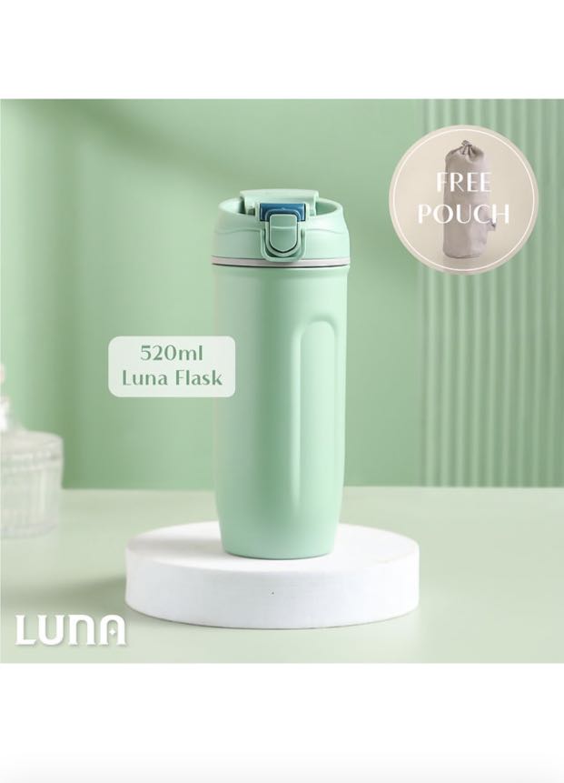 SWANZ LUNA THERMAL PORCELAIN FLASK Full Set (LATEST 2022 Model) BNIB ...
