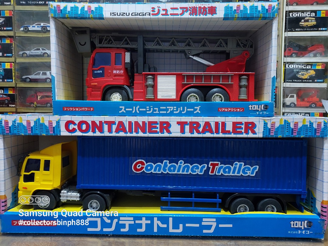 Toyco Truck Trucks / Container Trailer and Fire Truck / Friction ...