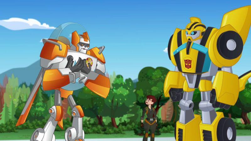 Transformers Rescue Bots Rescue Guard Bumblebee with Recue Pet Growl ...
