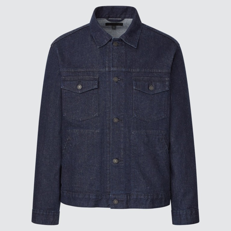 Uniqlo Denim Trucker Jacket, Men's Fashion, Coats, Jackets and ...