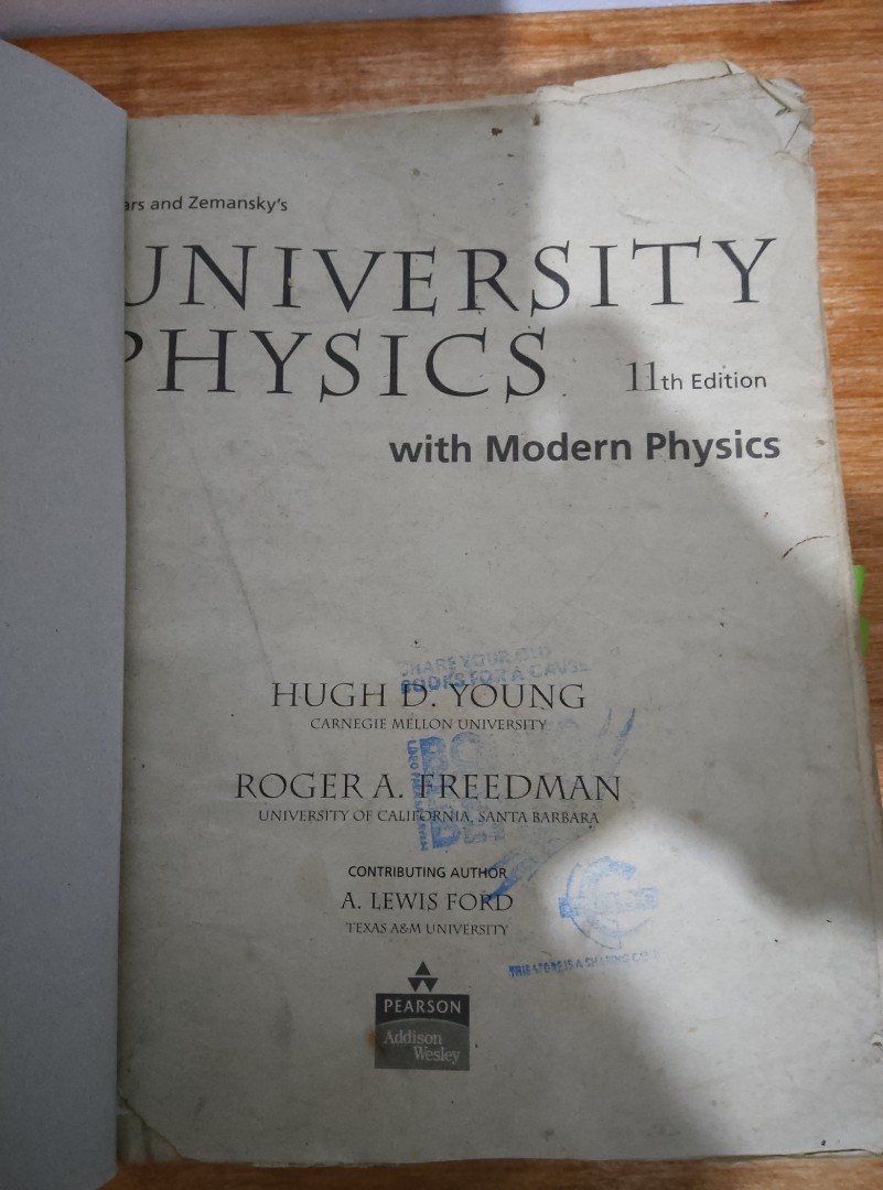 University Physics (11th edition) - Young & Freedman, Hobbies & Toys ...
