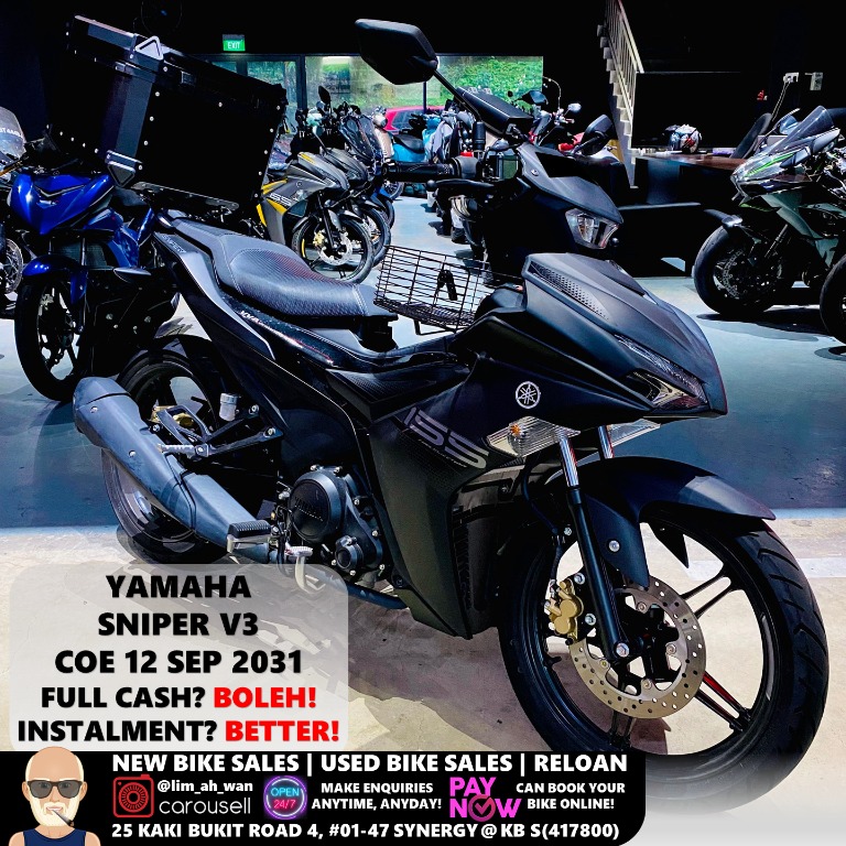 USED Yamaha Sniper V3, Motorcycles, Motorcycles for Sale, Class 2B on ...