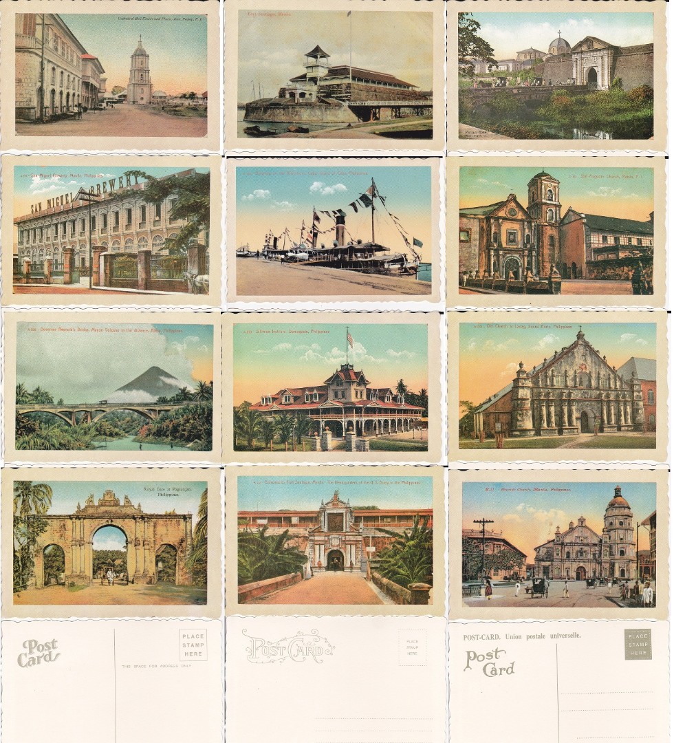 Vintage postcards - 12 pcs philippine scenes in 1800, Hobbies & Toys ...