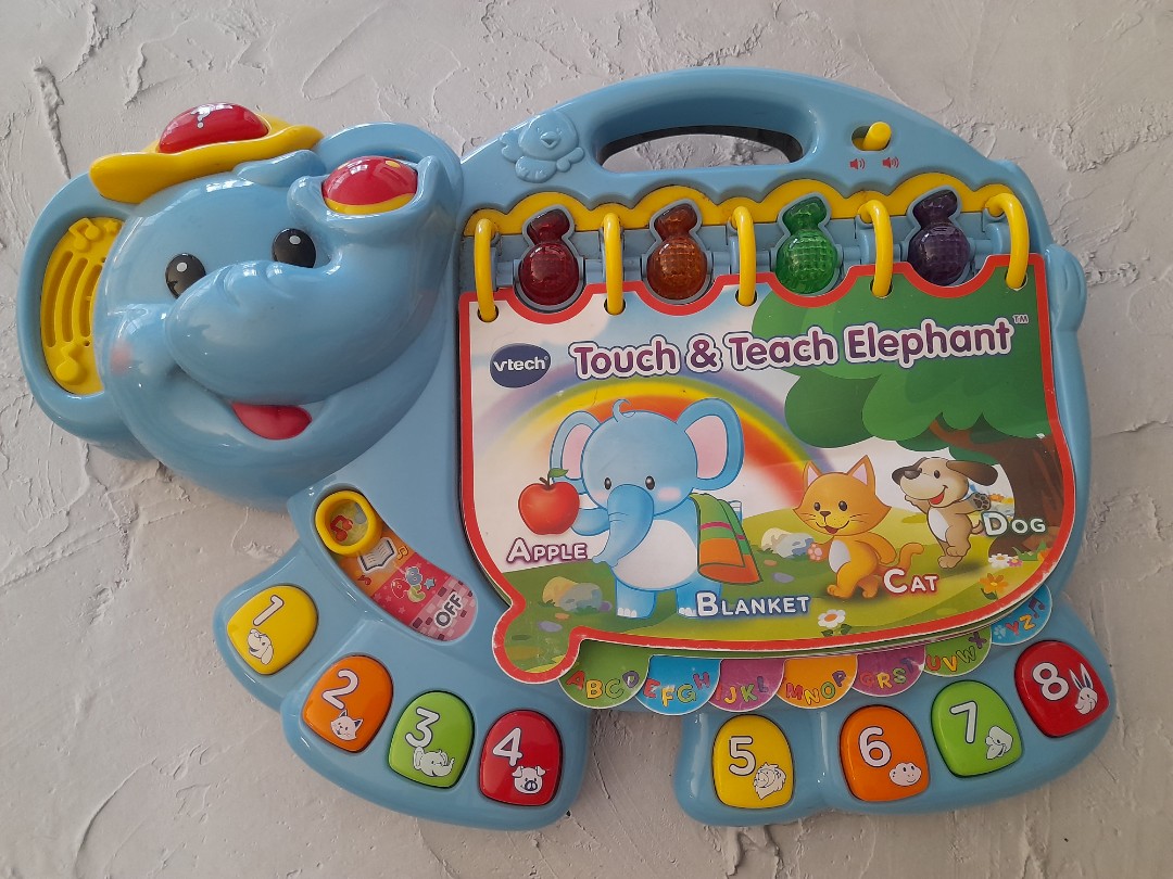 VTECH Elephant Musical Toy ABCs Book from the US, Babies & Kids, Infant ...