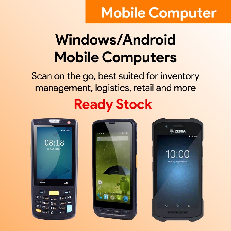 Windows/Android Mobile Computer - Barcode Scanner, Stocktake, Retail ...