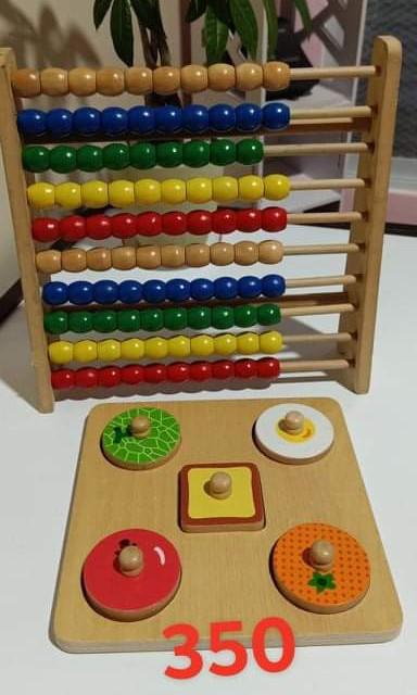 Wooden Abacus and Puzzle, Hobbies & Toys, Toys & Games on Carousell